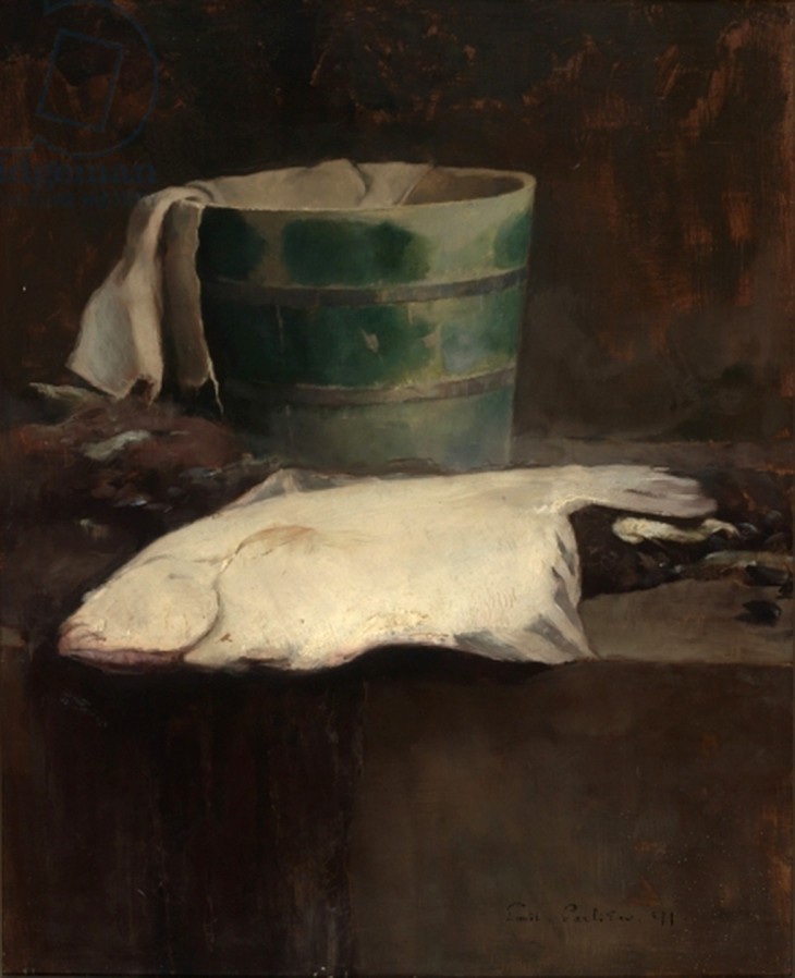 Emil Carlsen : Still-life with fish, 1891. – Emil Carlsen Archives
