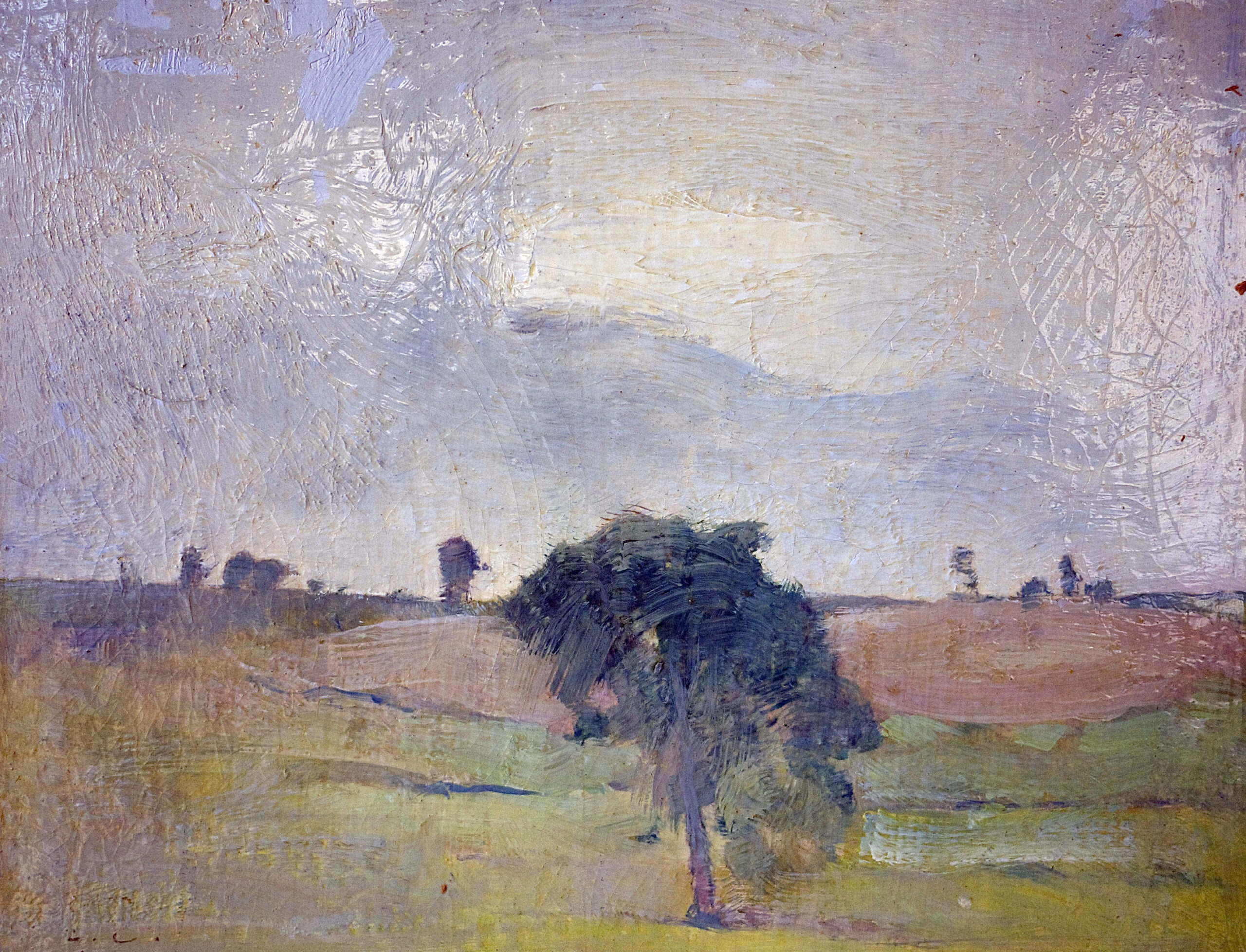 Emil Carlsen : Landscape with tree, ca.1912. – Emil Carlsen Archives