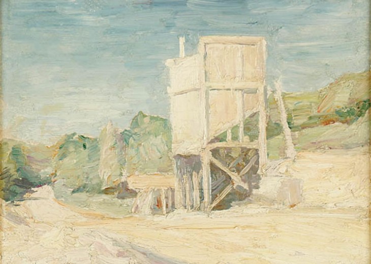 Emil Carlsen : Industrial landscape, ca.1929. – Emil Carlsen Archives